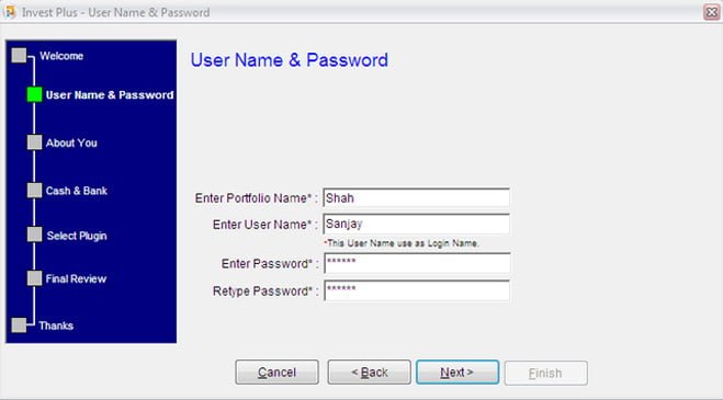Invest Plus IP Pre Setup Wizard